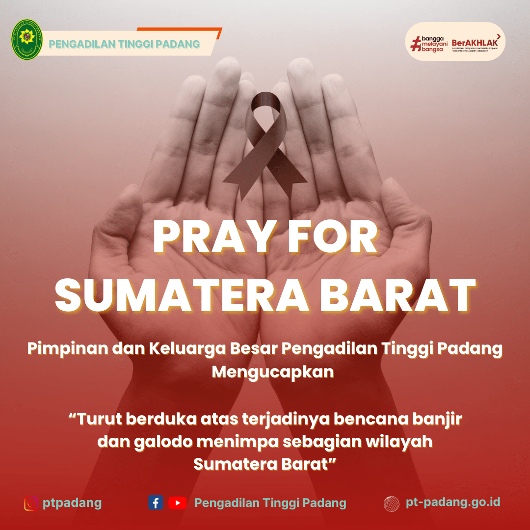 PENGADILAN TINGGI PADANG – Jl. Jenderal Sudirman No. 54 – Kota Padang ...