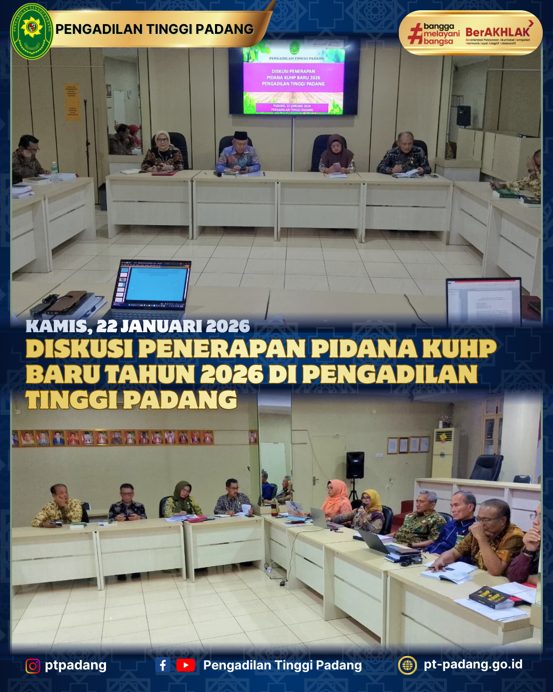 Diskusi Penerapan Pidana KUHP Baru Tahun 2026 di Pengadilan Tinggi ...